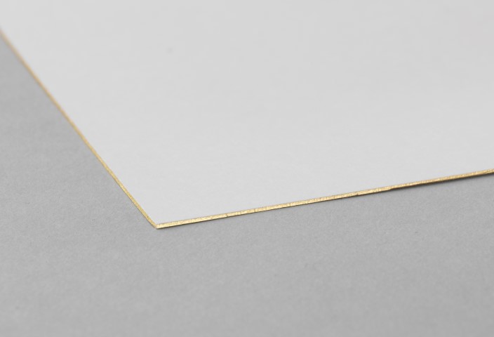 Gold Bevel Edge Cards | Baddeley Brothers